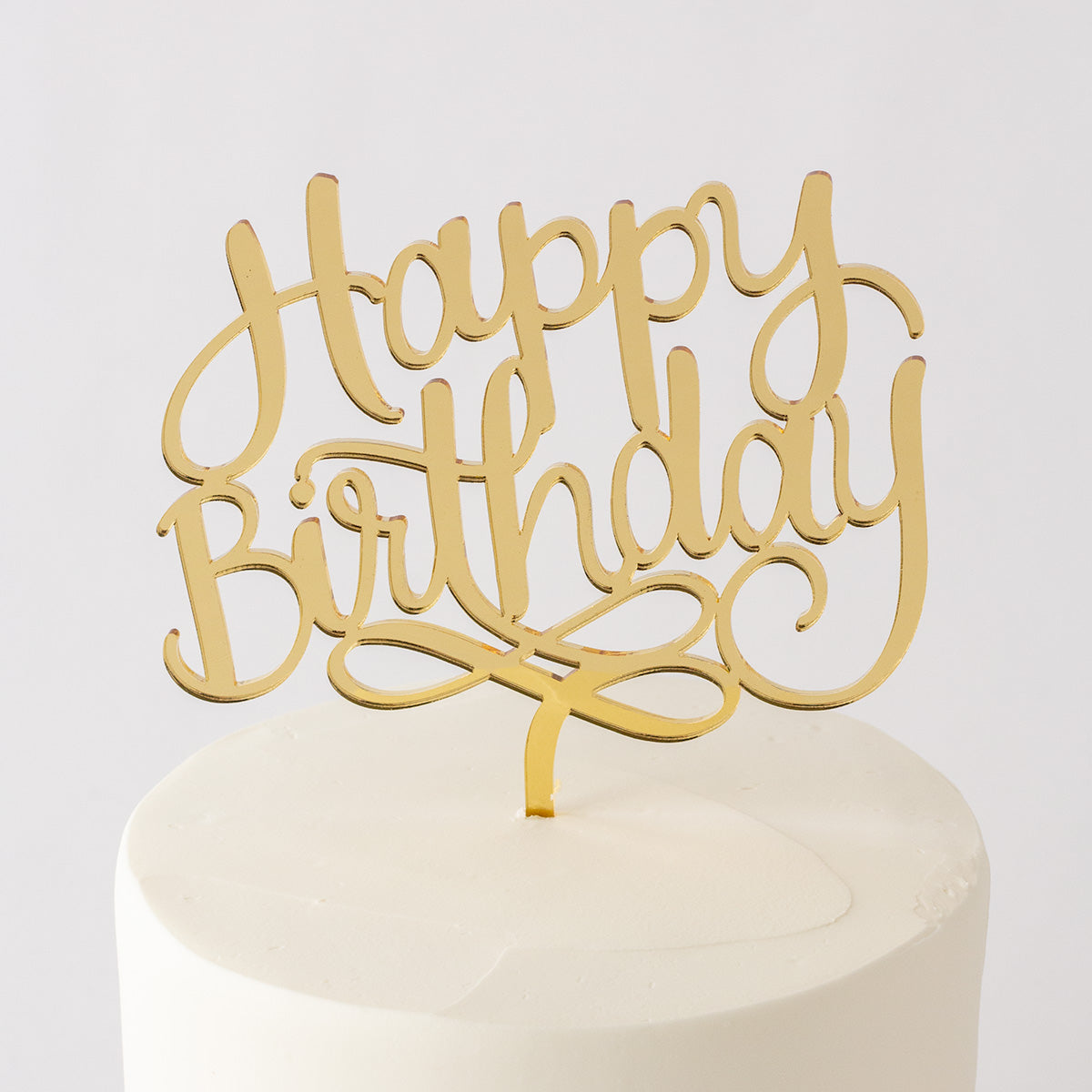 Happy Birthday Gold Cake Topper – Bittersweet Pastry Shop